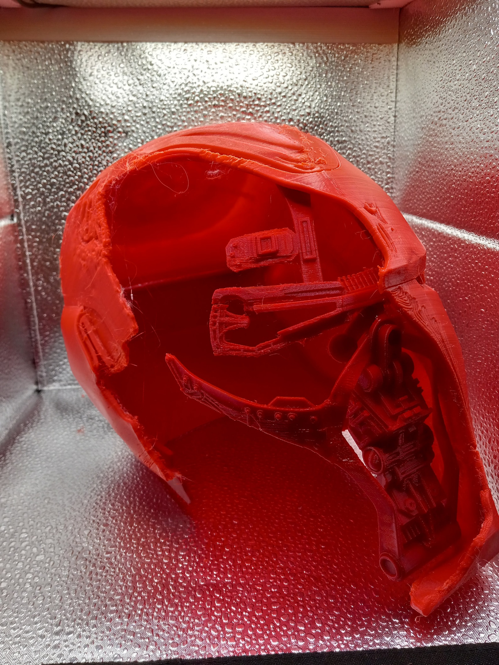 Iron Man Mark 50 Battle Damaged Helmet Raw Print - Etsy