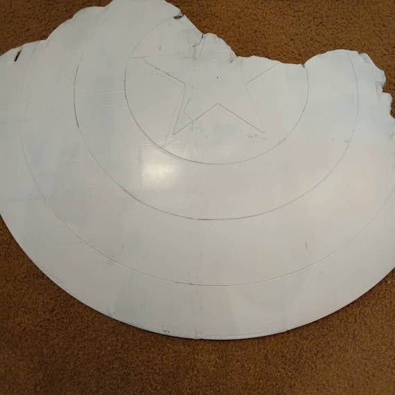 Broken Captain America Shield Raw Print: Avengers Endgame - Etsy