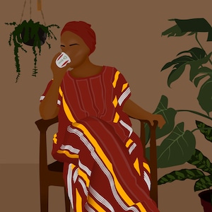 Digital Art, Somali Woman, Somali, Somali Art Print, African Art Print ...