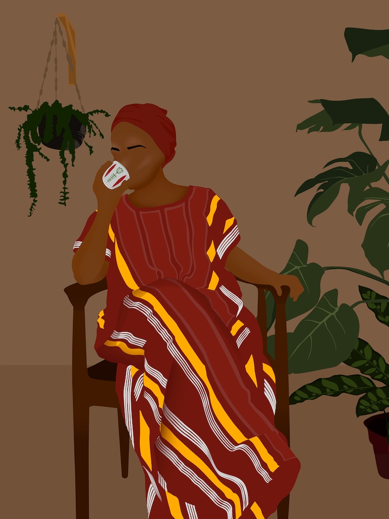 Digital Art, Somali Woman, Somali, Somali Art Print, African Art Print ...