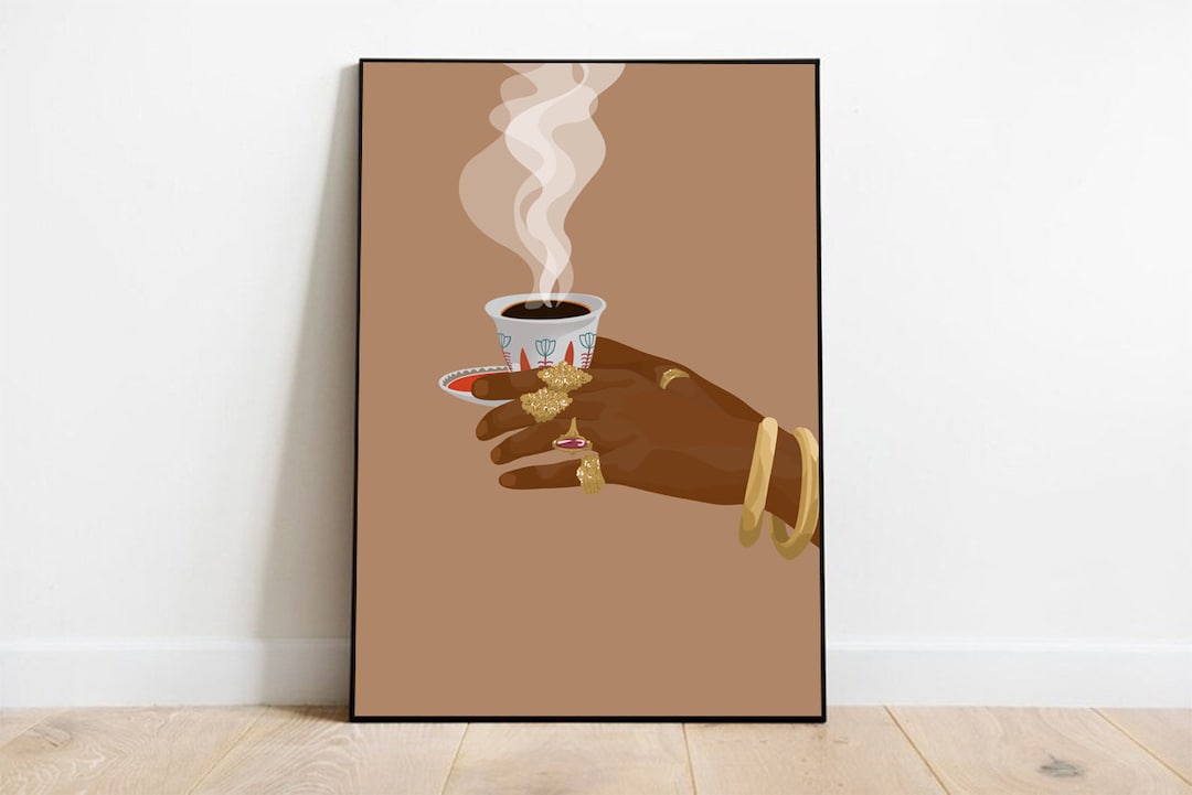 Digital Art, Eritrean Coffee, Eritrean Art, Eritrean Jebena Print ...