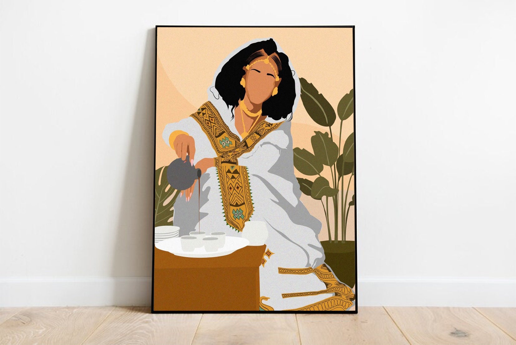 Eritrean Woman Eritrean Jebena Ceremony Eritrean Wall Art - Etsy