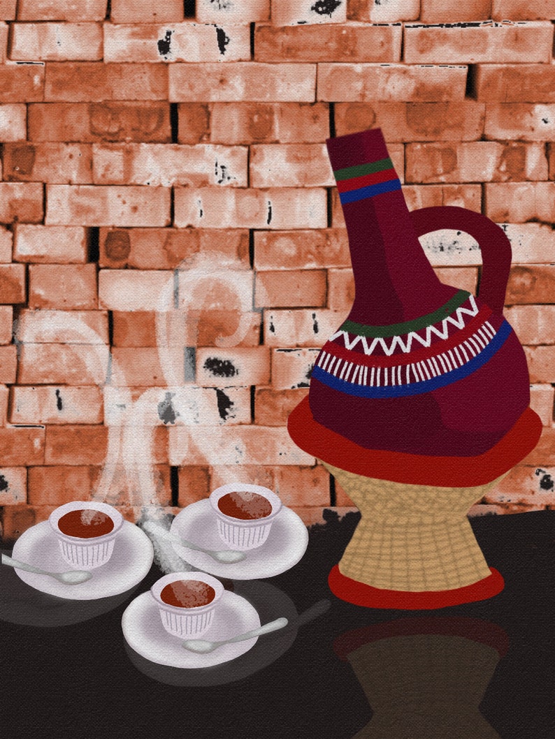 JEBENA DIGITAL ART Eritrean Jebena Print Jeben Print Art | Etsy
