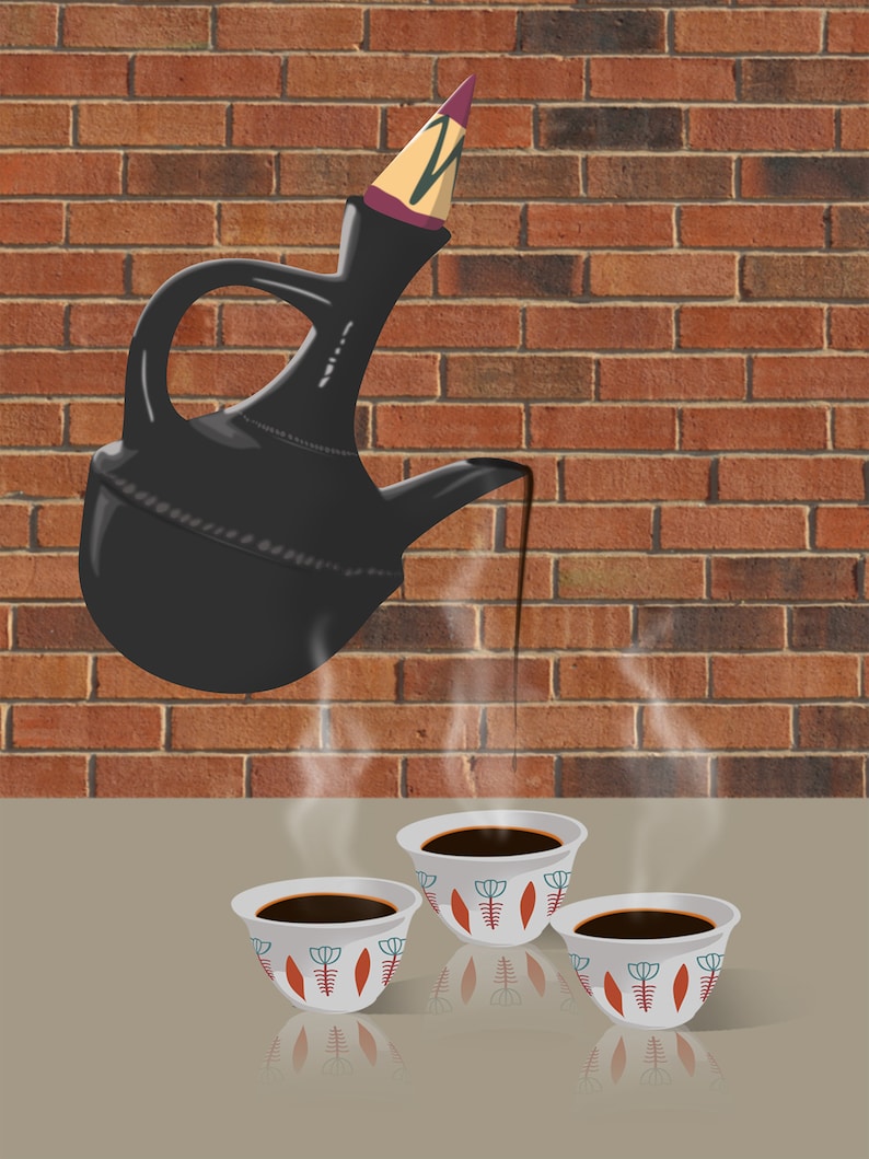 JEBENA DIGITAL ART Eritrean Jebena Print, Ethiopian Jebena Print Art ...
