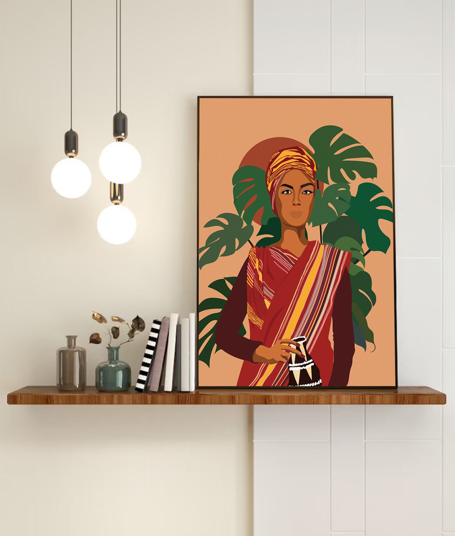 Somali Woman, Somali Art, Somali Wall Art, Black Woman, African Art ...