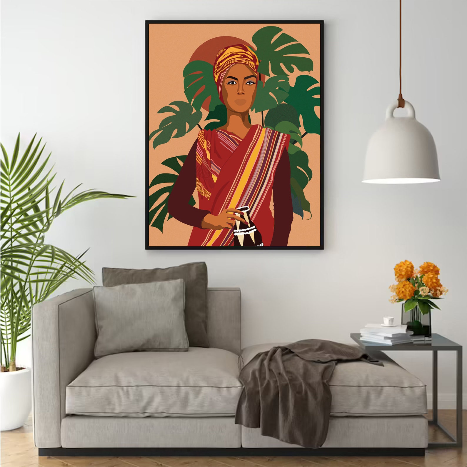 Somali Woman, Somali Art, Somali Wall Art, Black Woman, African Art ...