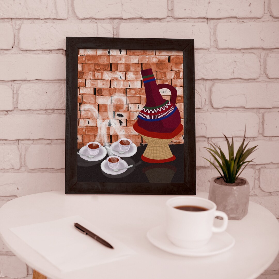 JEBENA DIGITAL ART - Eritrean Jebena Print, Jeben Print Art Poster ...