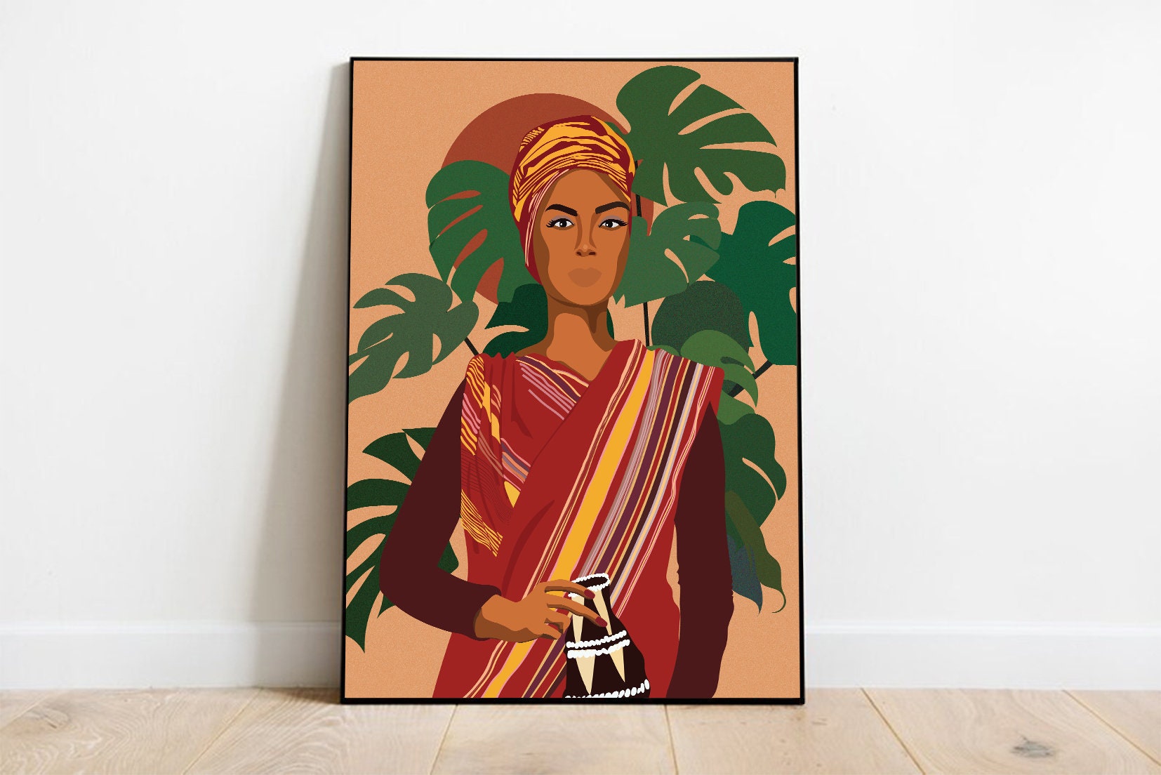 Somali Woman, Somali Art, Somali Wall Art, Black Woman, African Art ...