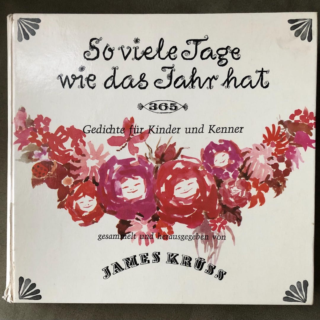 Vintage Children’s Book, A Collection of (365) German Poems for ...