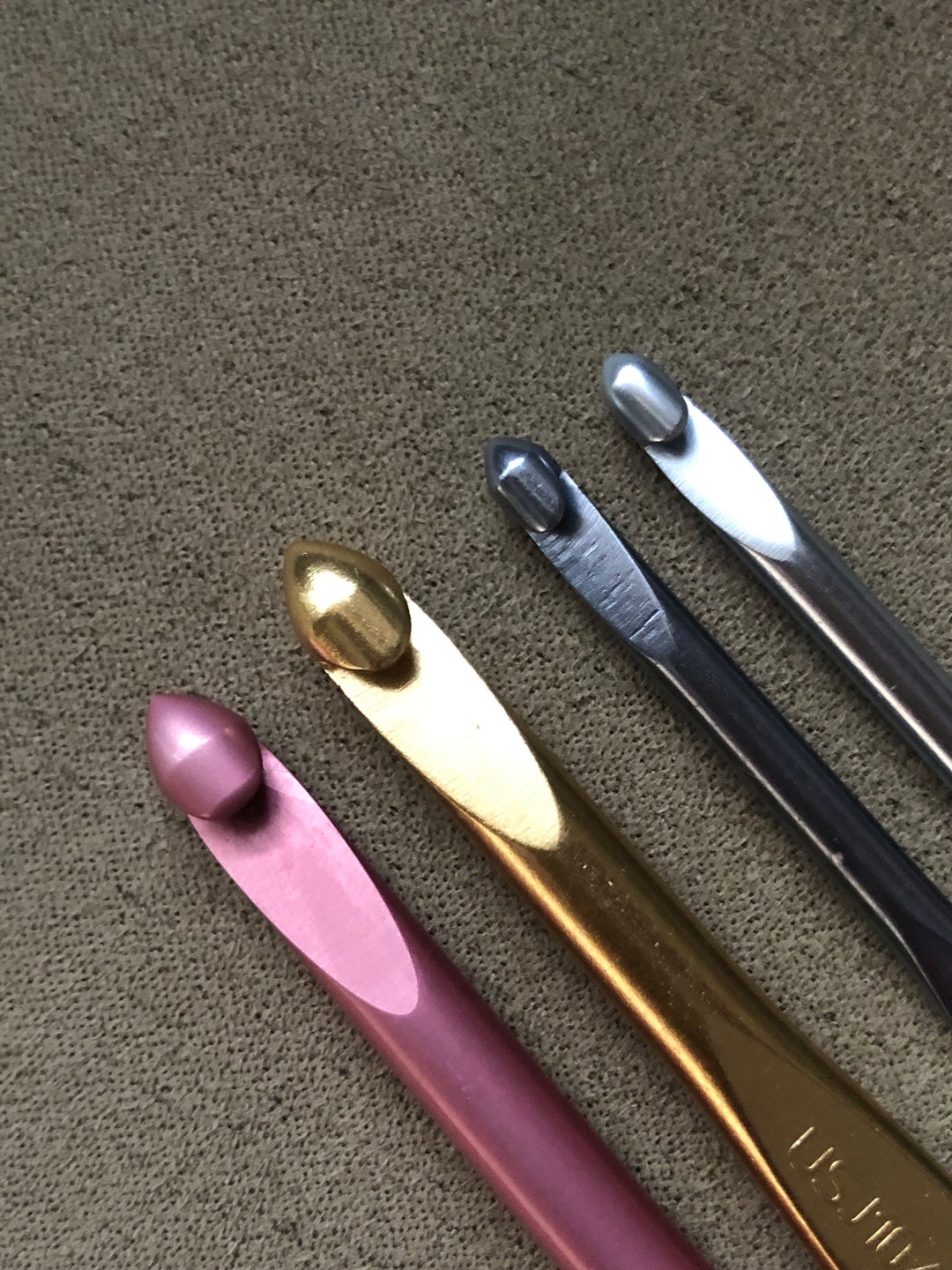 Susan Bates Aluminum In-line Crochet Hooks - Etsy