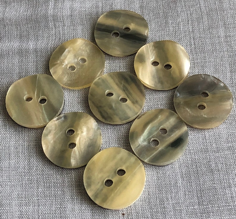 16 Mm Rustic Vintage Shell 2-hole Buttons Organic Form - Etsy