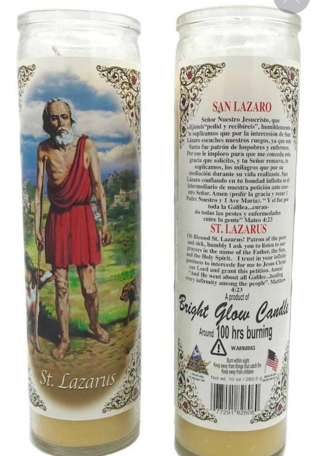 English & Español St. Lazarus - San Lazaro Candle 7 Day San Lazaro ...