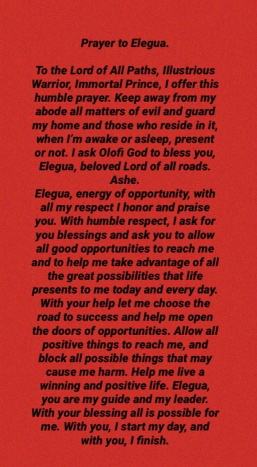 Elegua Papa Legba Prayer Card Glossy Finish Tarjeta Con - Etsy Singapore