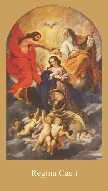 Regina Caeli Latin/english Queen of Heaven Prayer Card Glossy - Etsy UK