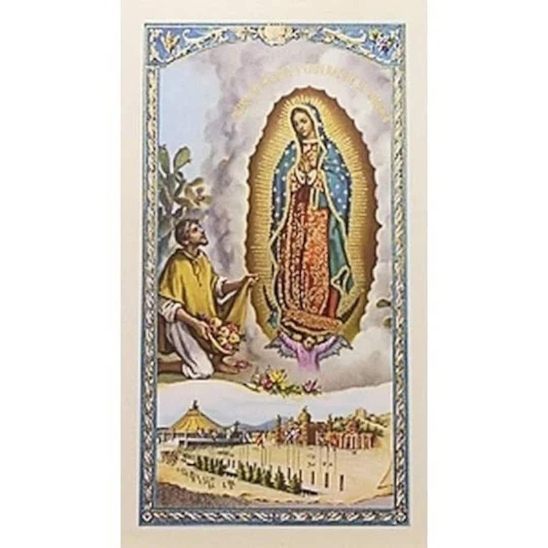 Oracion a La Virgen De Guadalupe Y Juan Diego Tarjeta De Oración ...