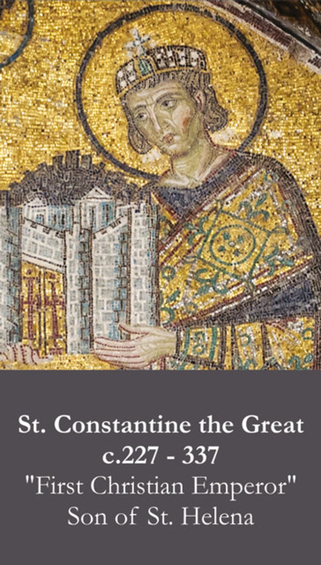 St. Constantine the Great Prayer Card English - Etsy