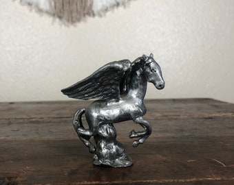 Pewter Horse Statue | Etsy