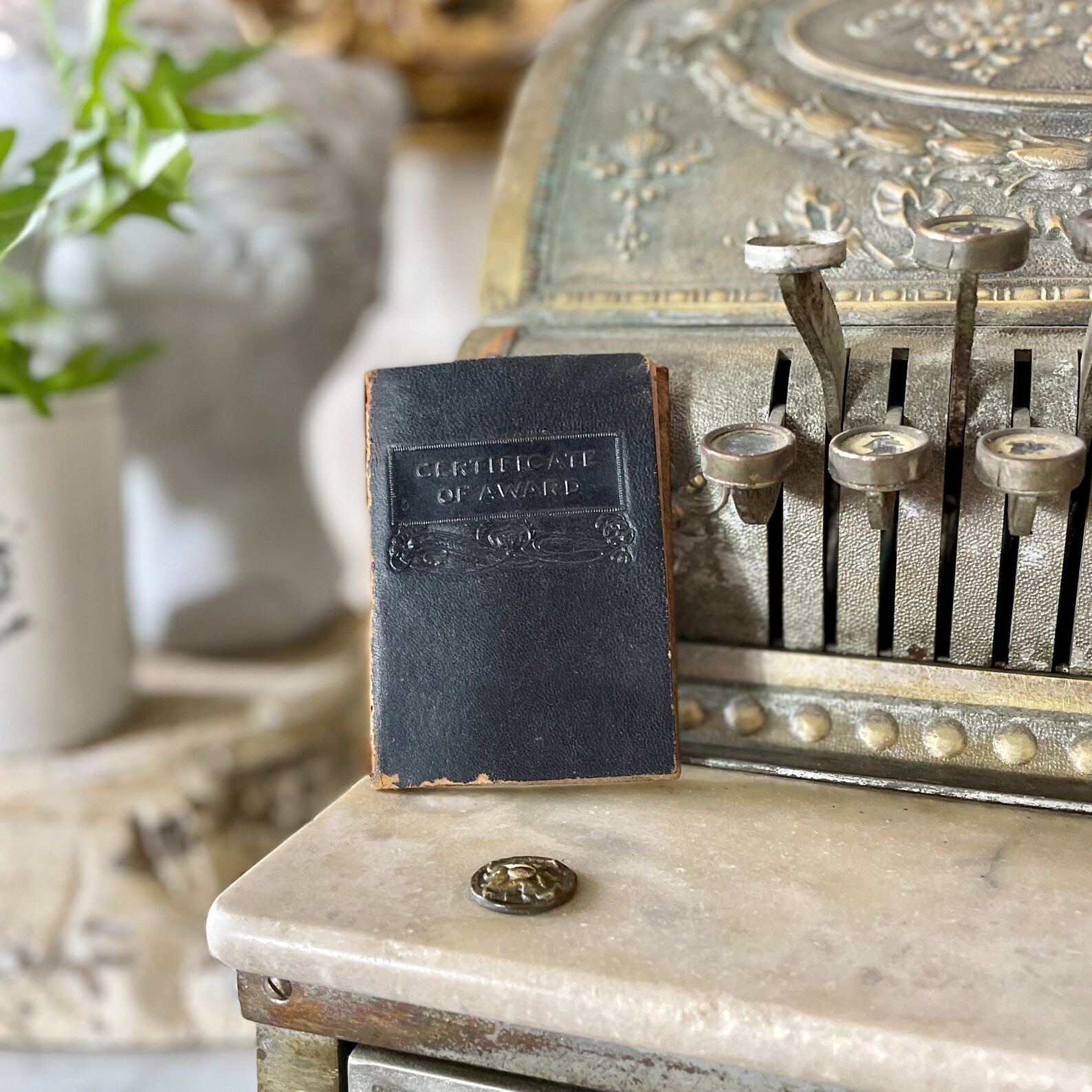 Vintage 1950 Certificate of Award Perfect Attendance Tardy or Absent ...