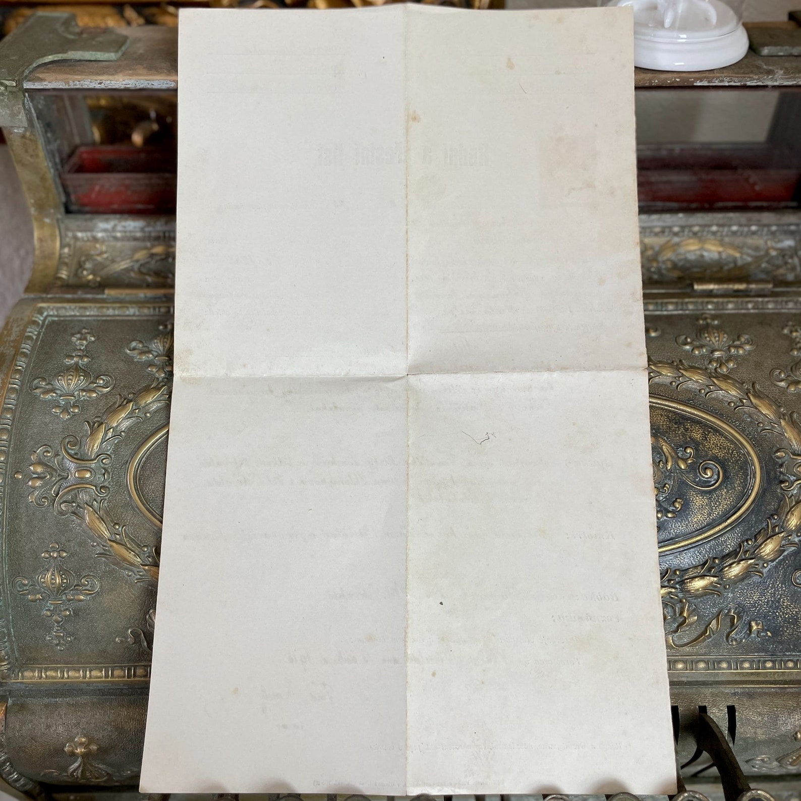 Antique Rodni a Krestni List Birth Certificate & Baptismal Certificate ...