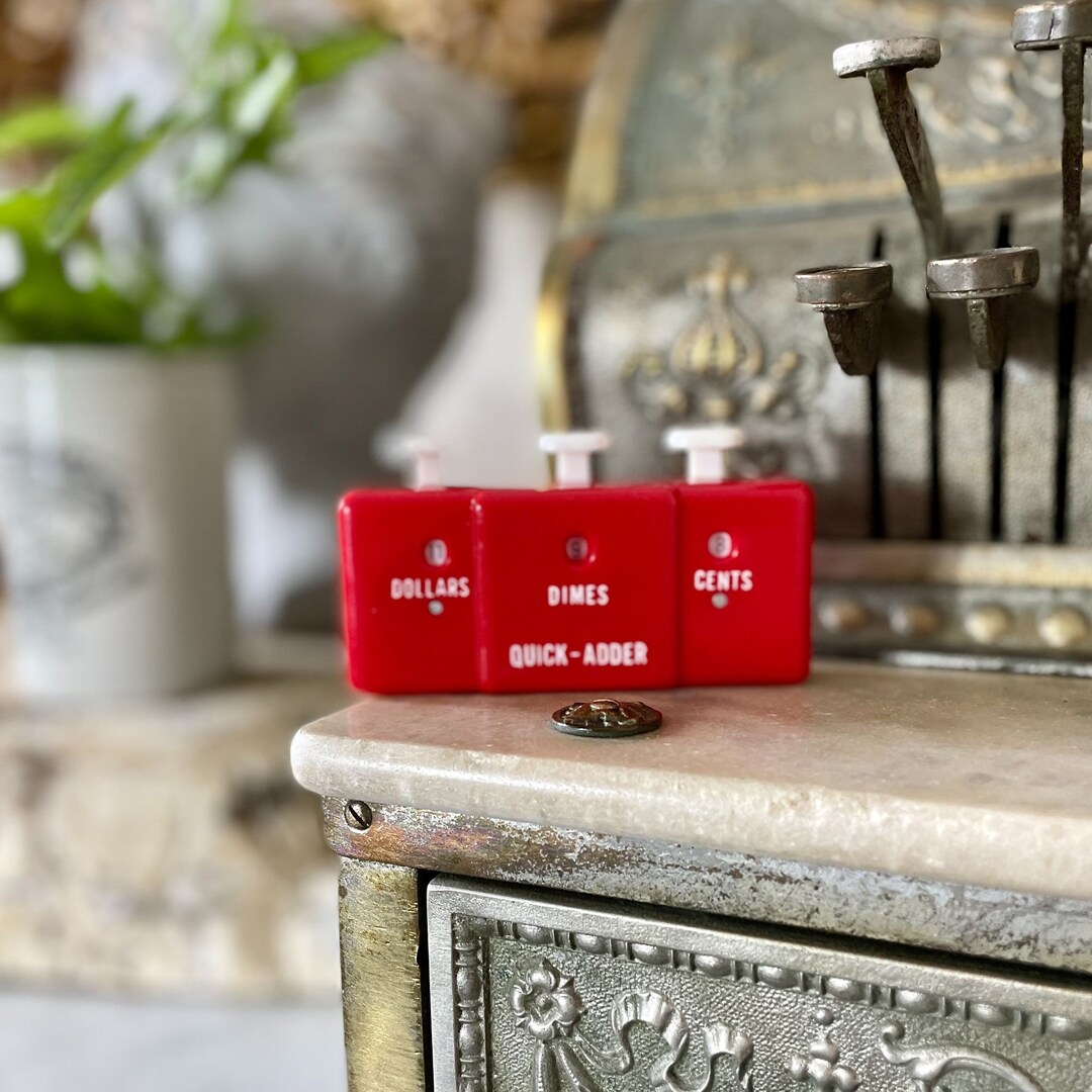 Vintage Red Cash Counter Quick Adder Handheld Machine Great - Etsy