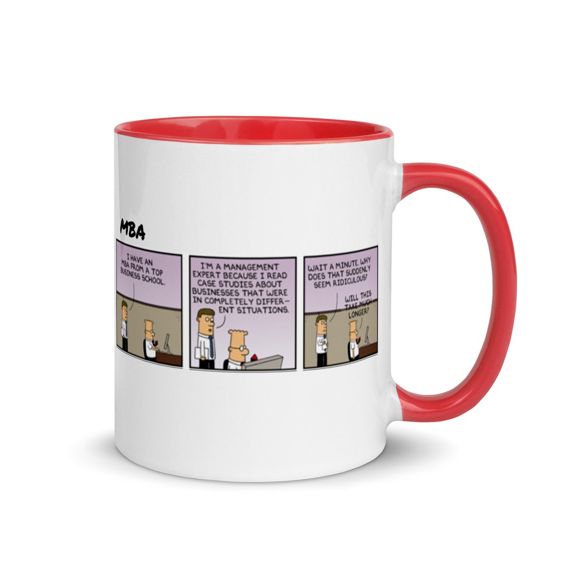 Dilbert Comic Strip MBA Mug With Color Inside - Etsy Canada