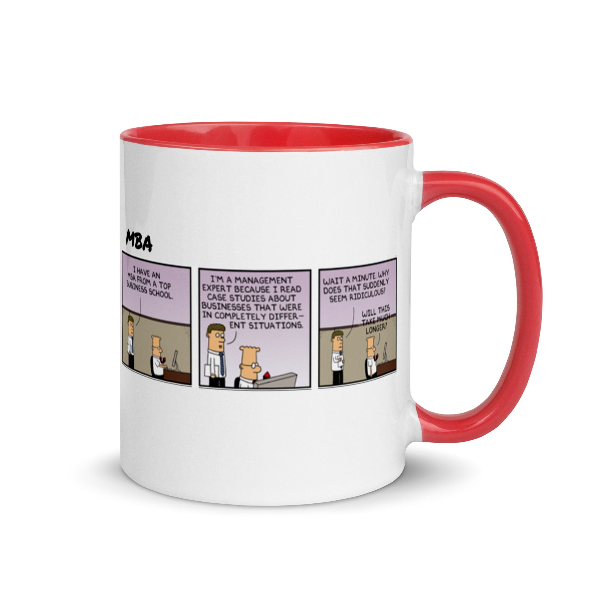 Dilbert Comic Strip MBA Mug With Color Inside - Etsy Canada