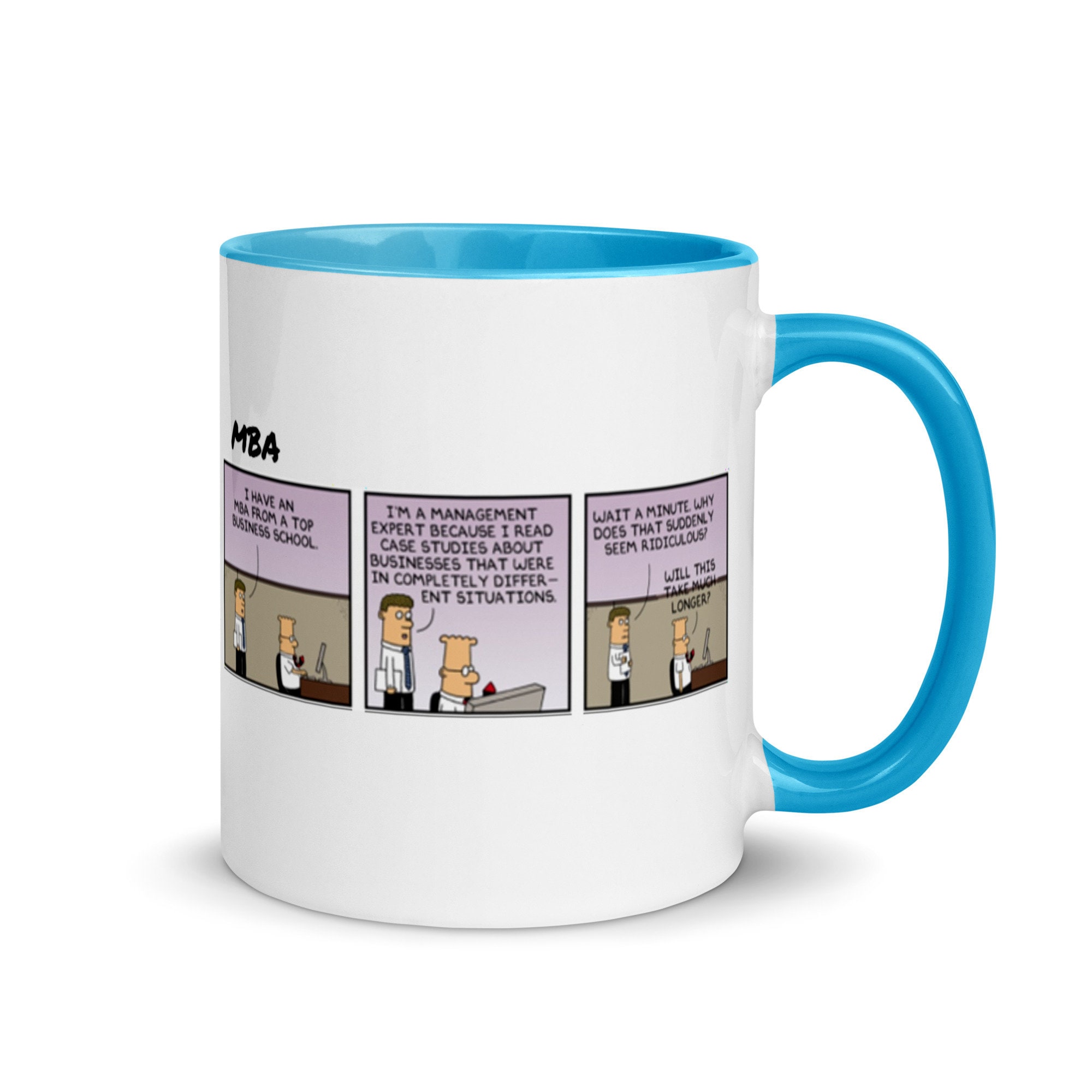 Dilbert Comic Strip MBA Mug With Color Inside - Etsy Canada