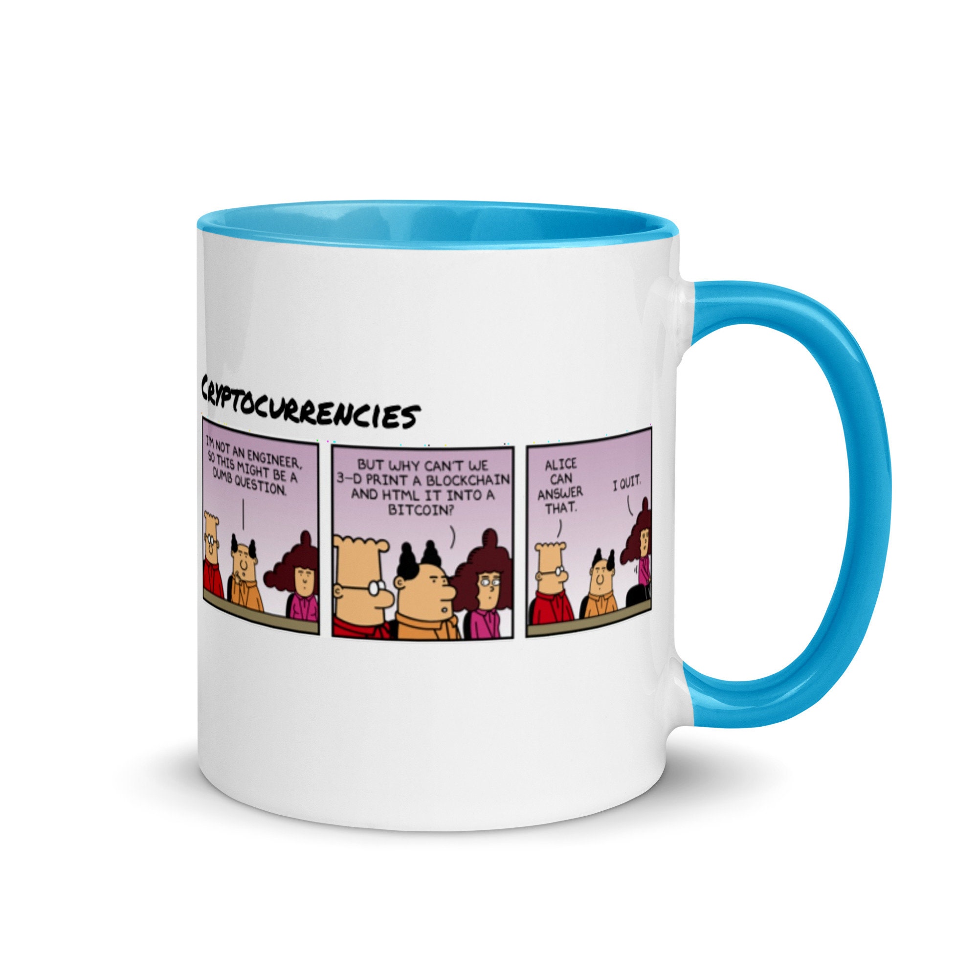Dilbert Comic Strip - Cryptocurrencies (bitcoin) - Mug With Color ...