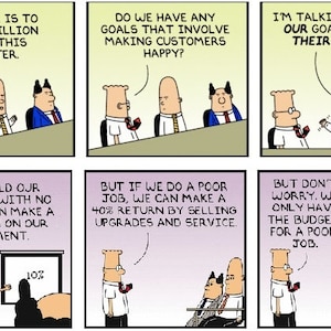 Dilbert Comic Strip - Software Bugs & Company Goals - Mug With Color ...