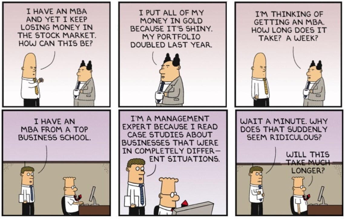 Dilbert Comic Strip MBA Mug With Color Inside - Etsy Canada