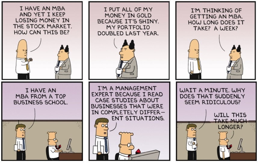 Dilbert Comic Strip - MBA - Mug With Color Inside - Etsy