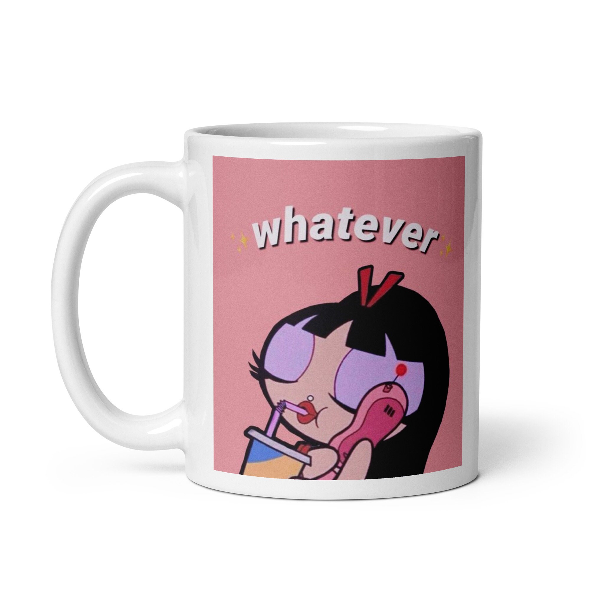 Powerpuff Girls 'whatever' Meme Mug | Trendy Cartoon Coffee Cup - Etsy