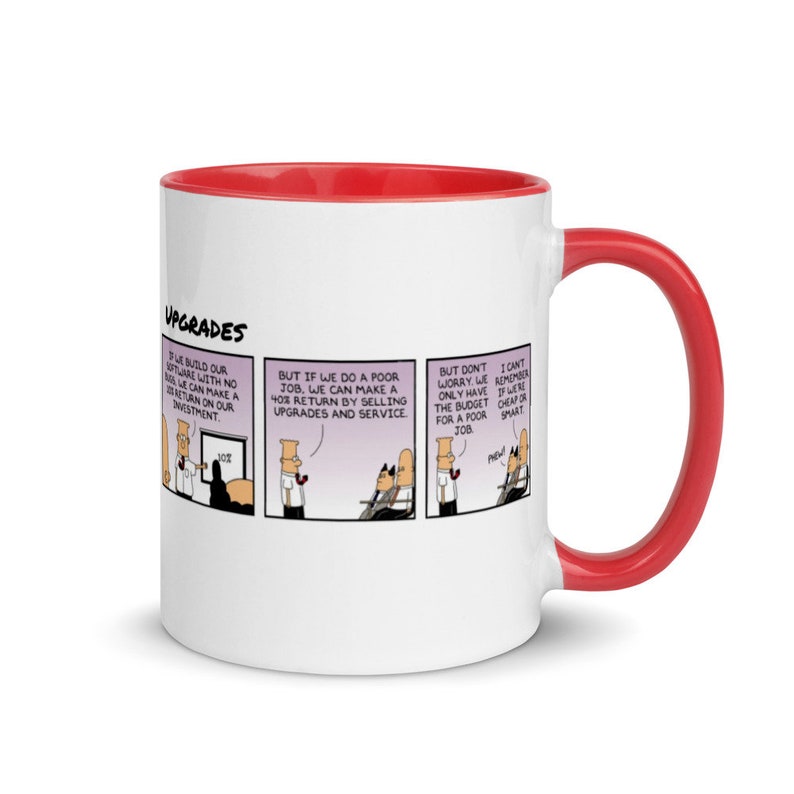 Dilbert Comic Strip - Software Bugs & Company Goals - Mug With Color ...