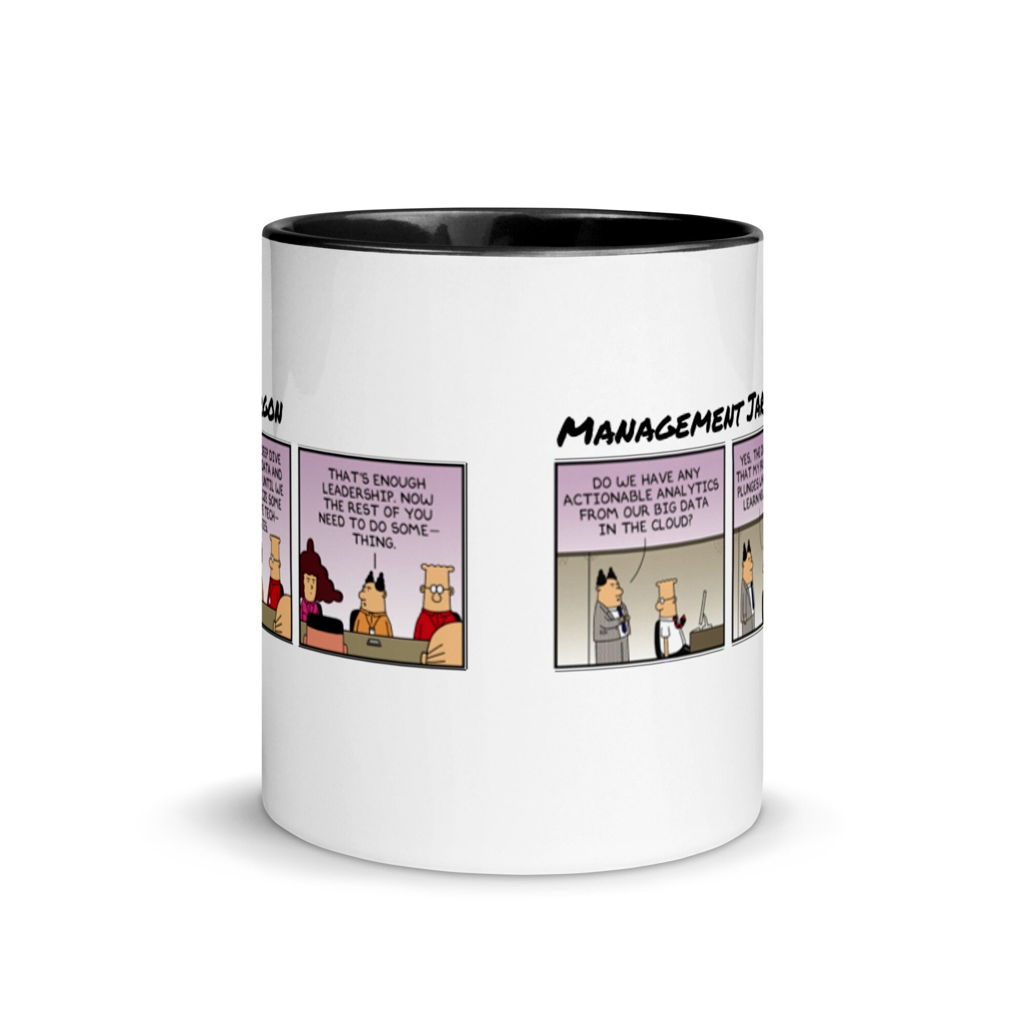 Dilbert Comic Strip Management Jargon Mug With Color Inside - Etsy