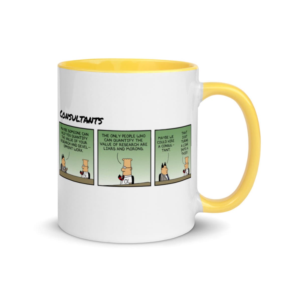Dilbert Comic Strip Marketing & Consultants Mug With Color - Etsy