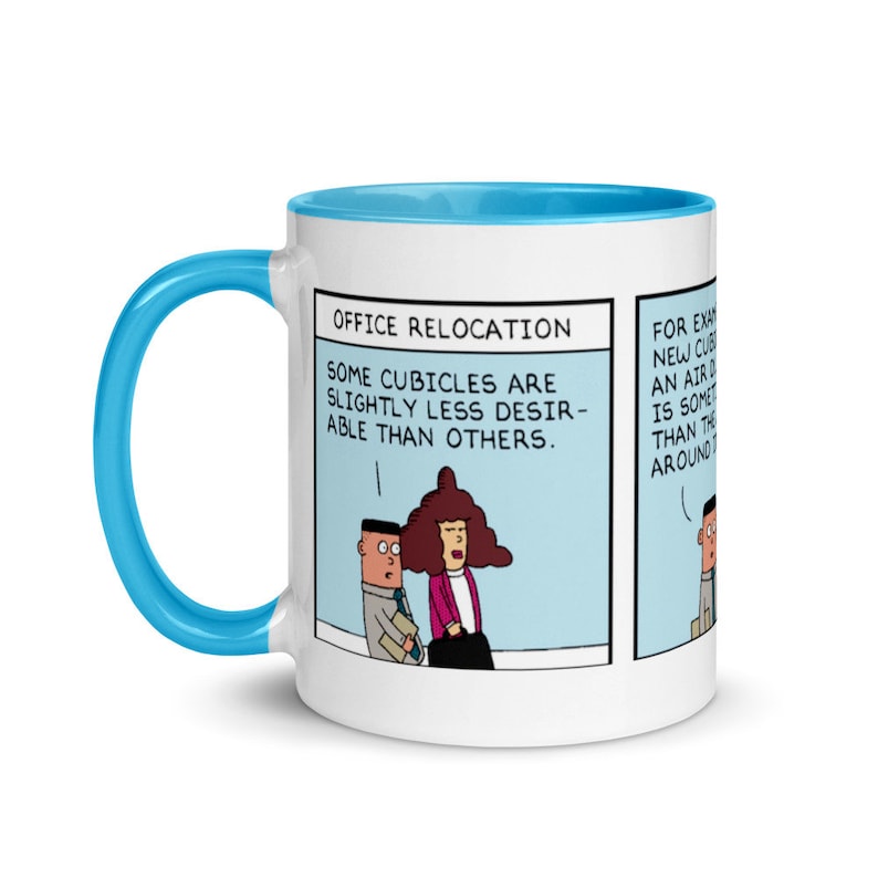 Dilbert Comic Strip - Cold Office - Mug With Color Inside - Etsy