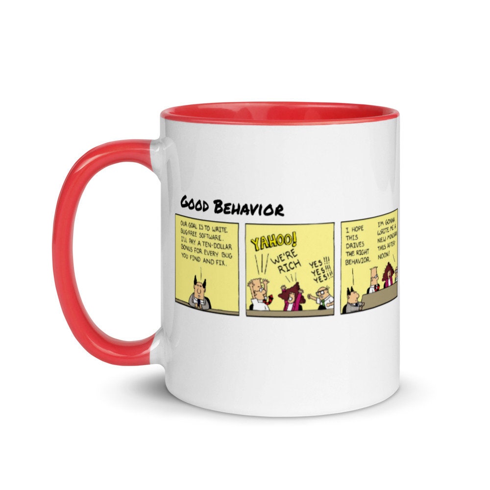 Dilbert Comic Strip Good Behavior & Software Bug Metrics | Etsy