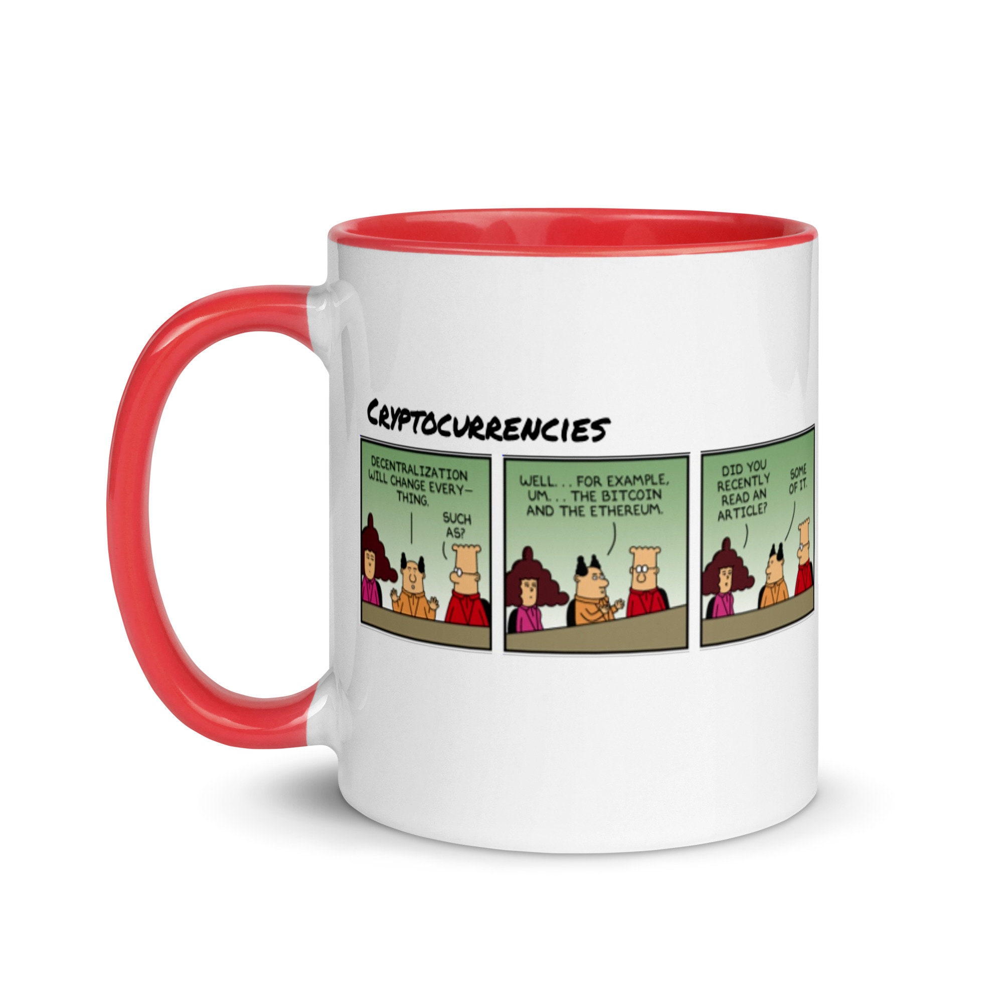 Dilbert Comic Strip - Cryptocurrencies (bitcoin) - Mug With Color ...