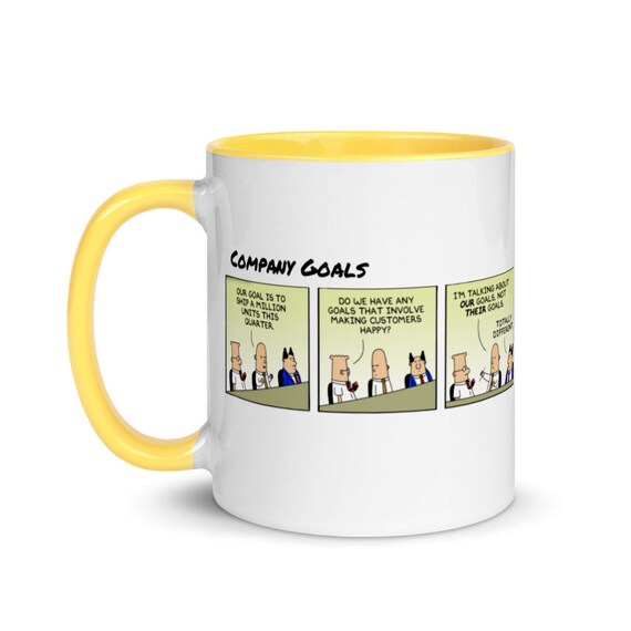 Dilbert Comic Strip Software Bugs & Company Goals Mug With | Etsy
