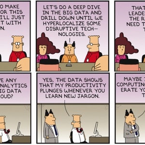 Dilbert Comic Strip - Management Jargon - Mug With Color Inside - Etsy