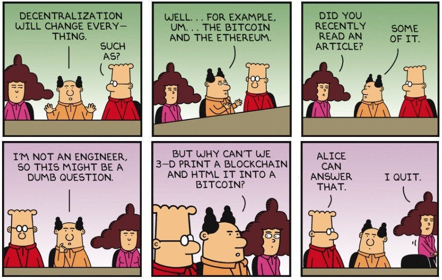 Dilbert Comic Strip - Cryptocurrencies (bitcoin) - Mug With Color ...