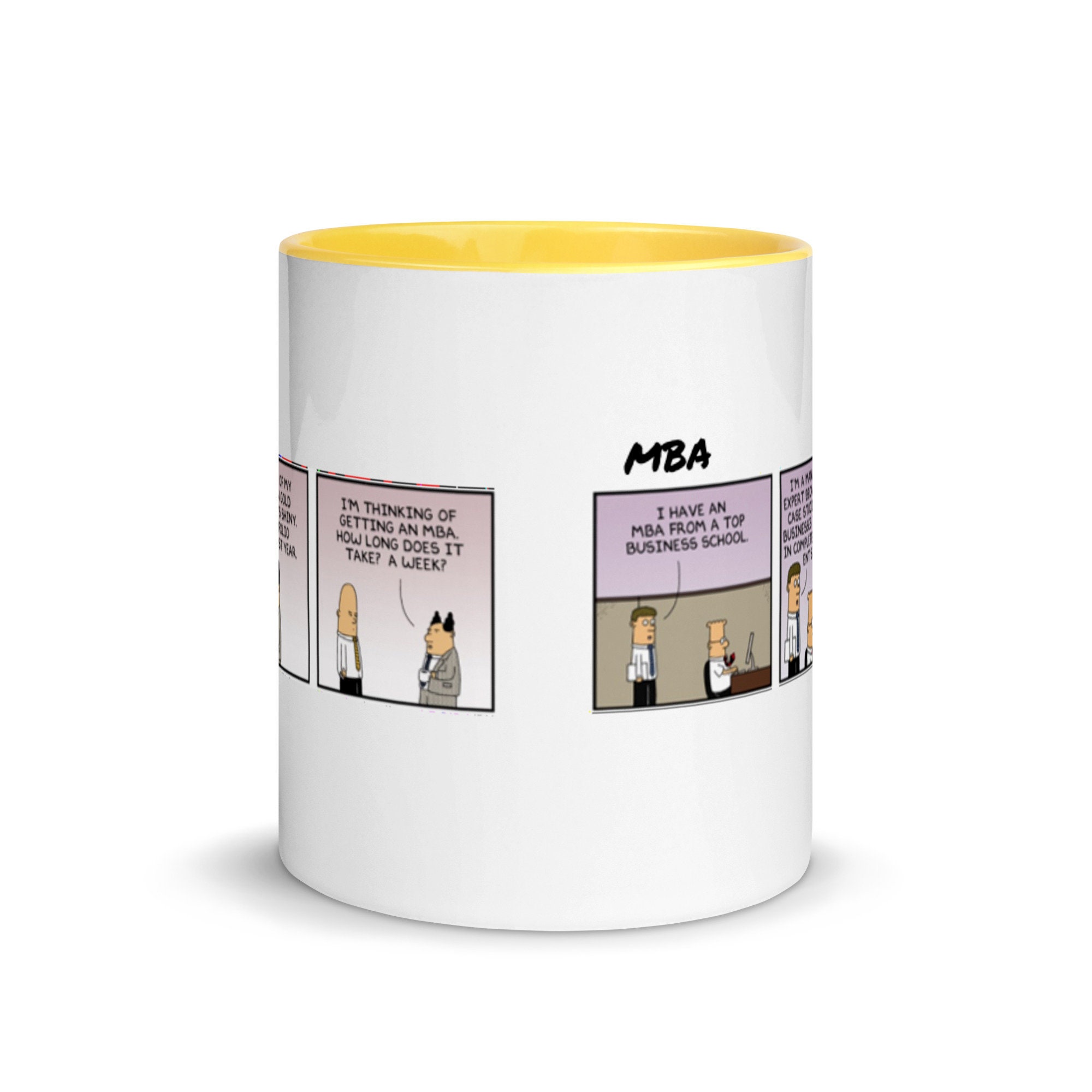 Dilbert Comic Strip MBA Mug With Color Inside - Etsy