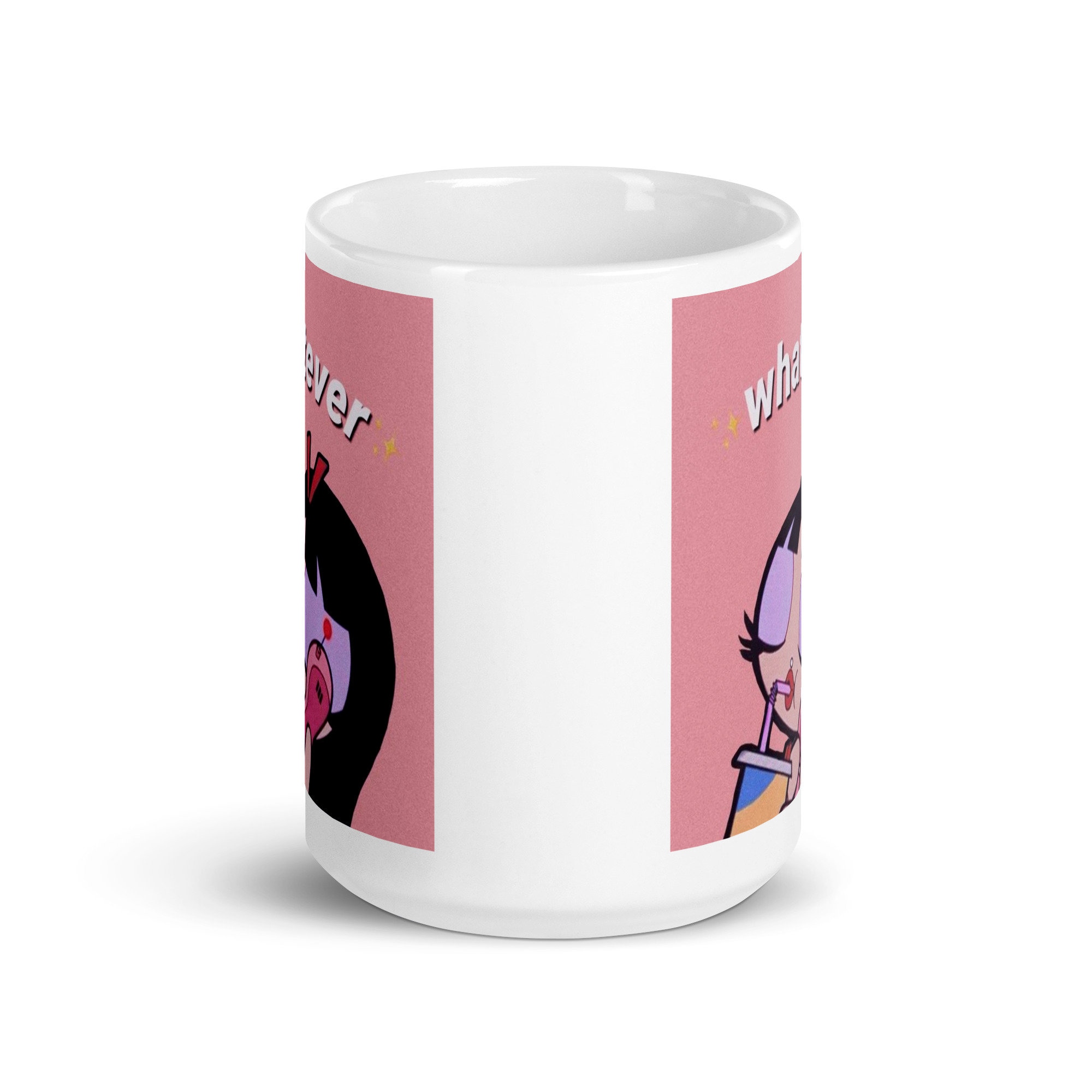 Powerpuff Girls 'whatever' Meme Mug | Trendy Cartoon Coffee Cup - Etsy