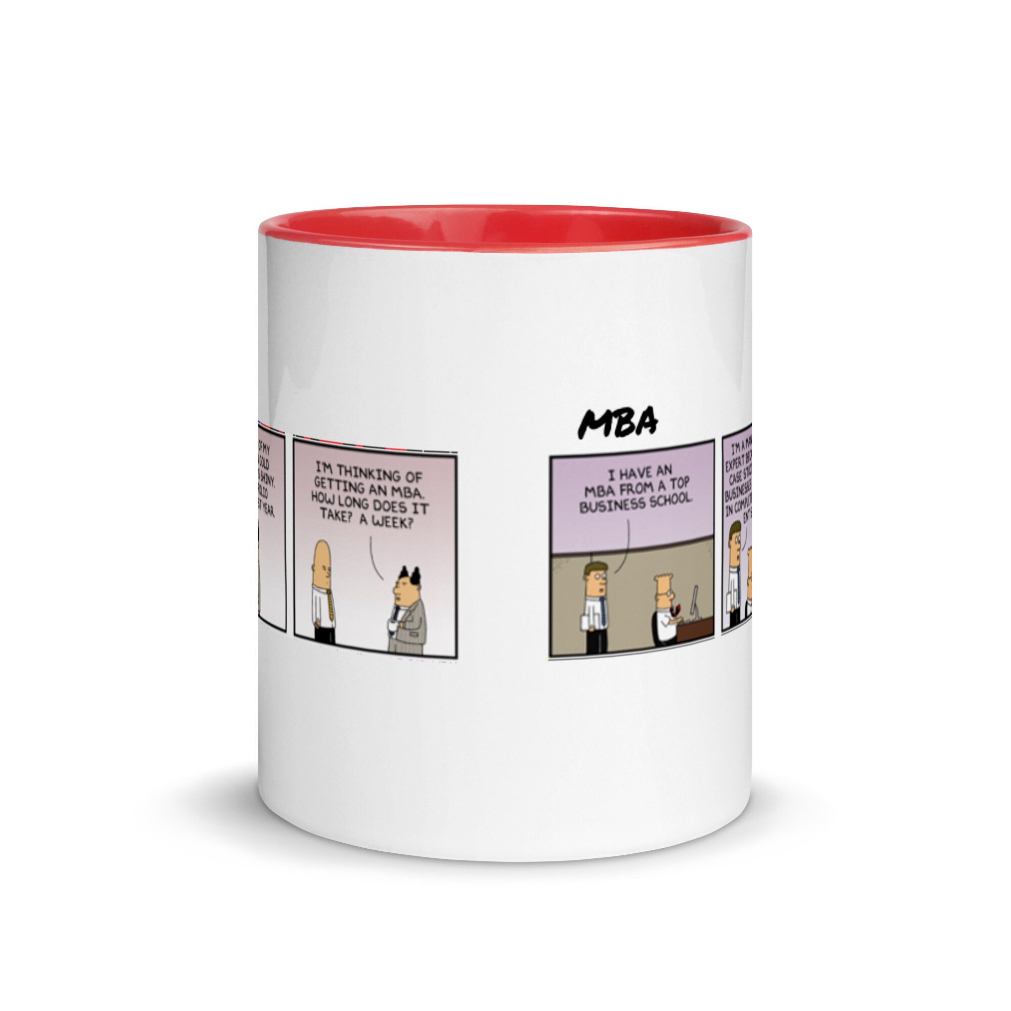 Dilbert Comic Strip - MBA - Mug With Color Inside - Etsy