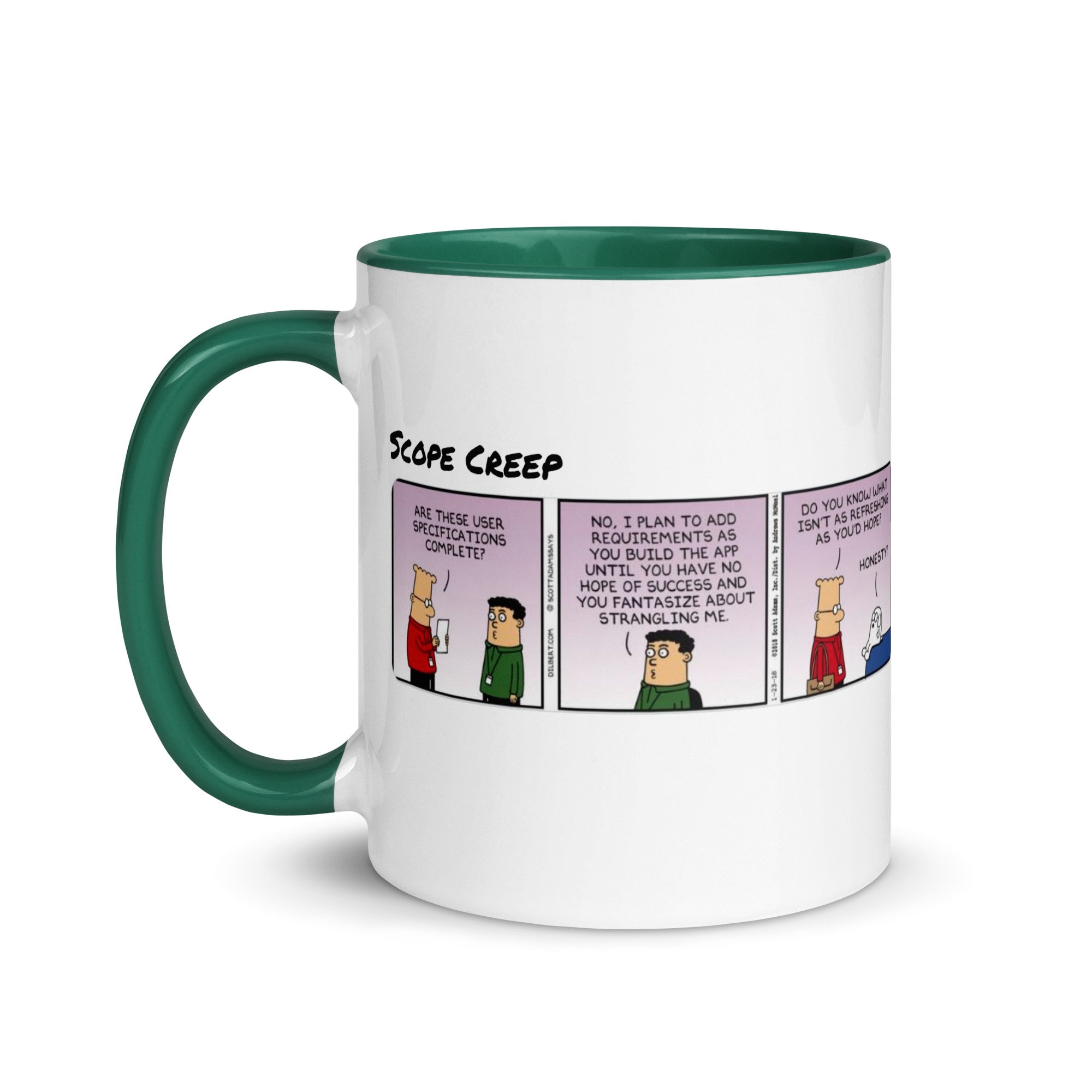 Dilbert Comic Strip - Scope Creep & Unforeseen Problems - Mug With ...