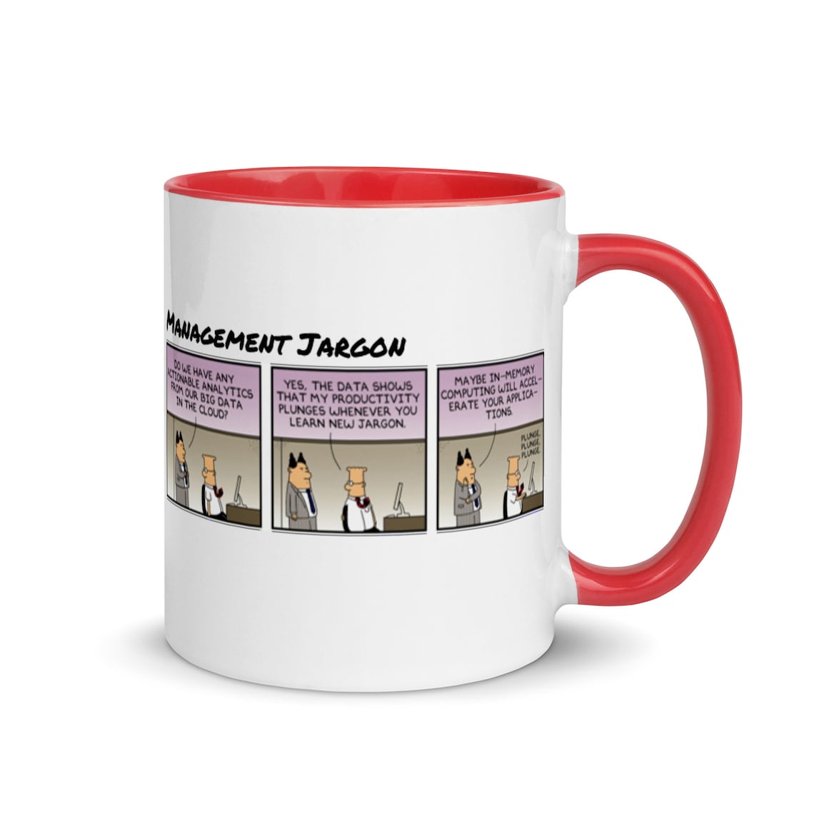 Dilbert Comic Strip Management Jargon Mug With Color Inside - Etsy