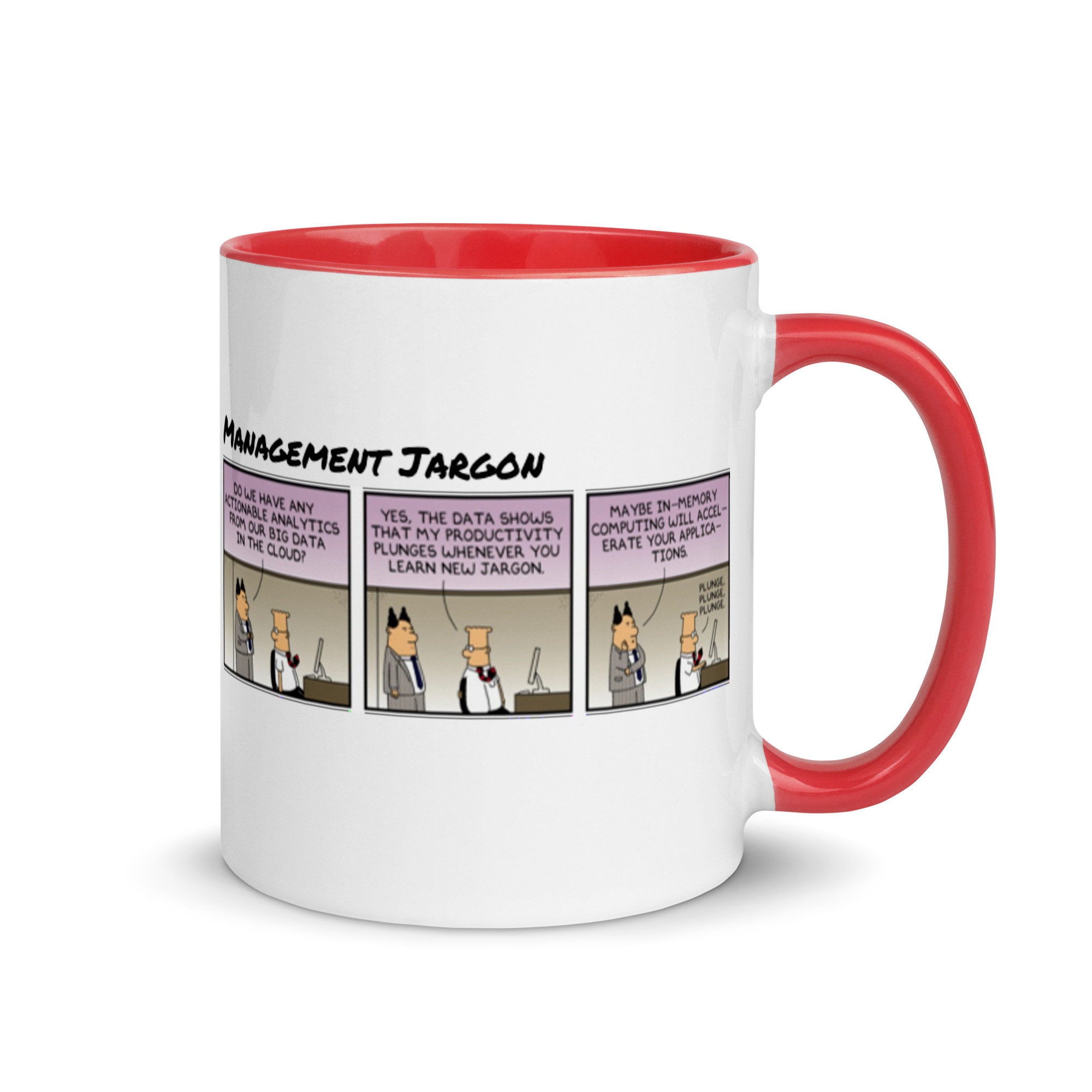 Dilbert Comic Strip Management Jargon Mug With Color Inside - Etsy
