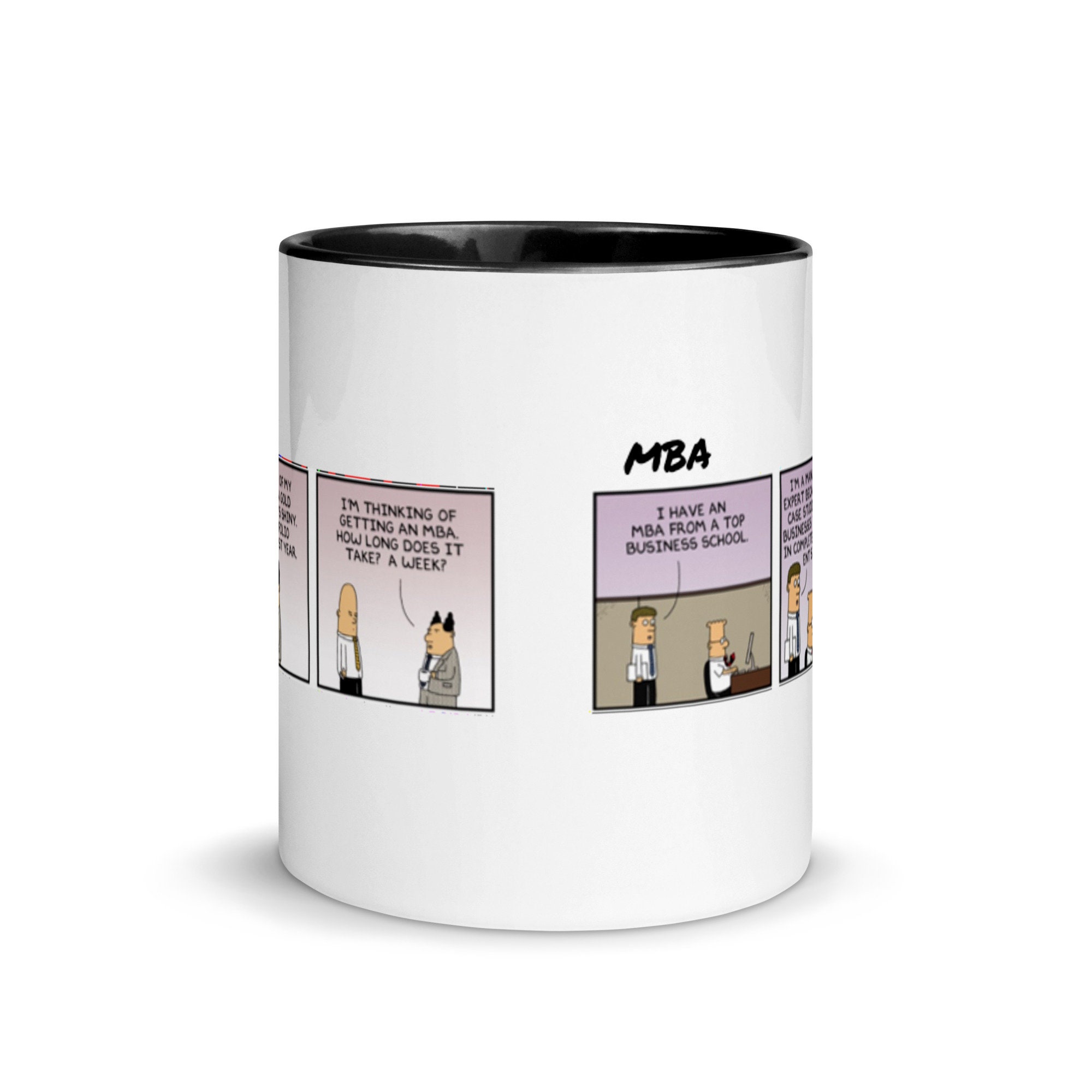 Dilbert Comic Strip MBA Mug With Color Inside - Etsy Canada