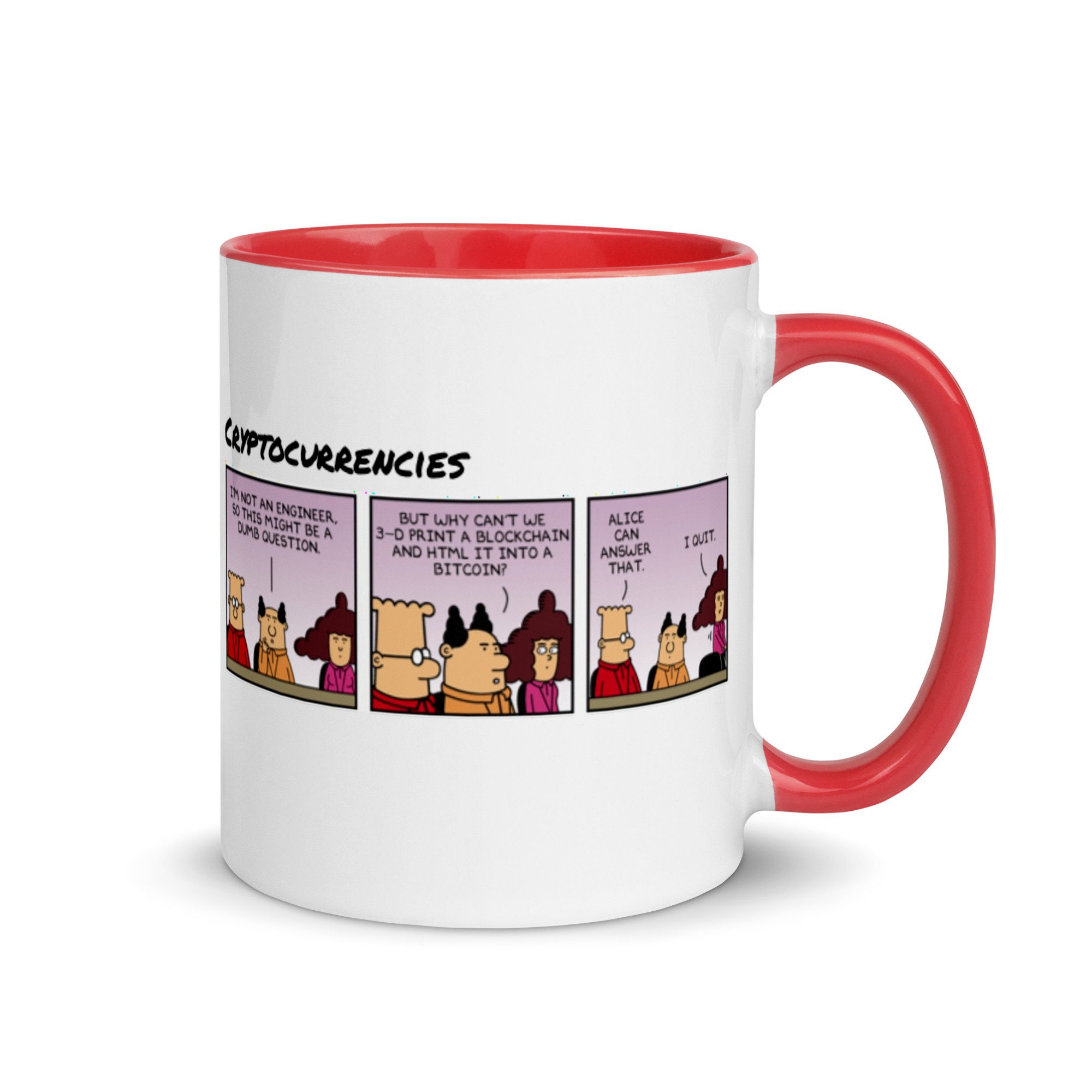 Dilbert Comic Strip - Cryptocurrencies (bitcoin) - Mug With Color ...