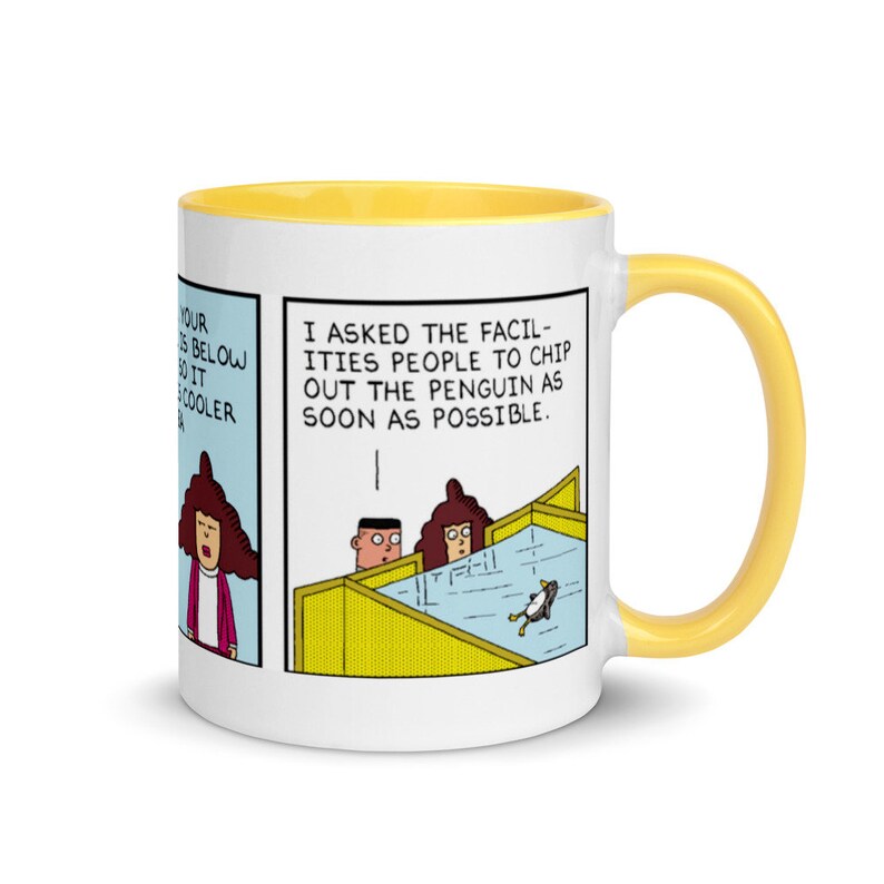 Dilbert Comic Strip - Cold Office - Mug With Color Inside - Etsy